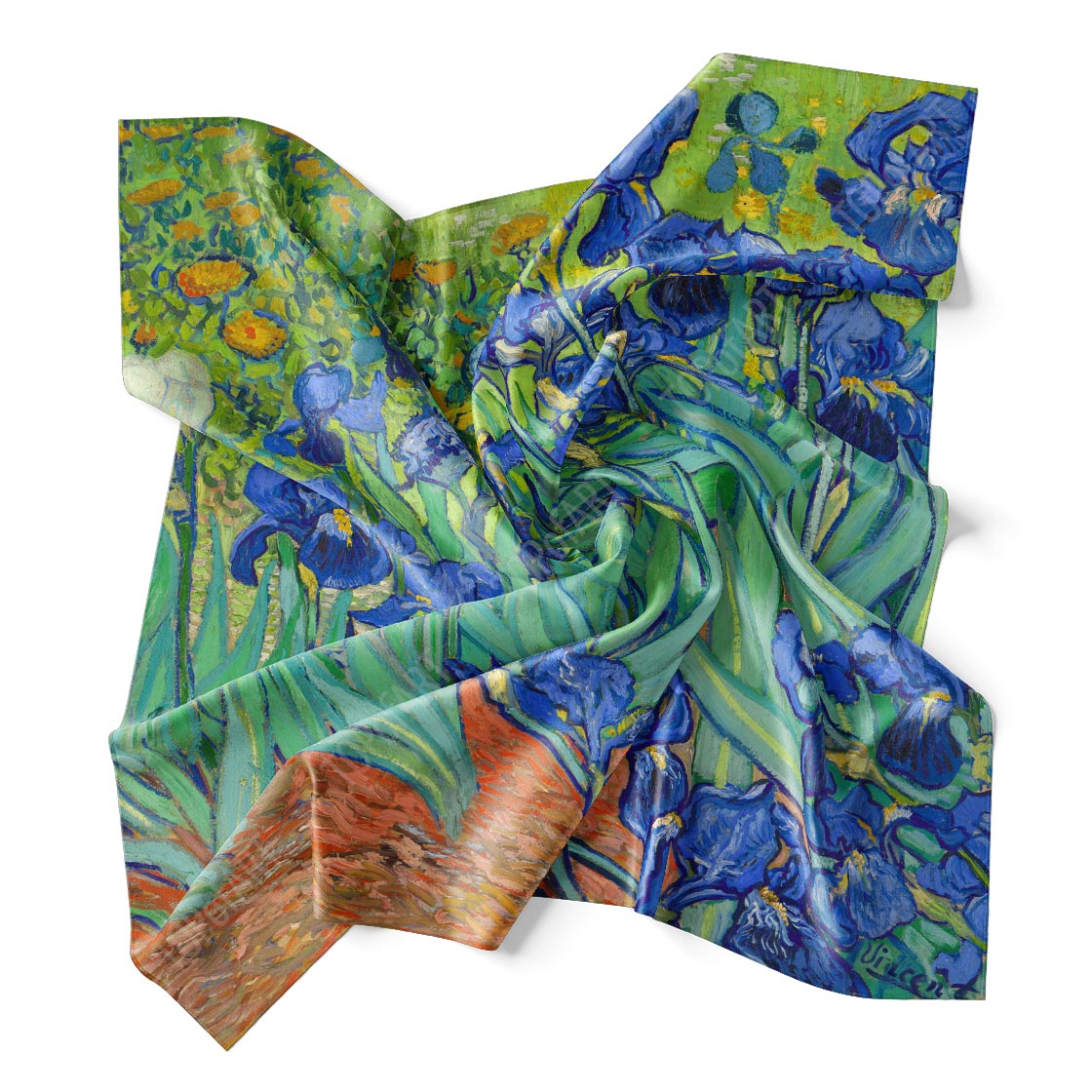 Irises | Vincent van Gogh | Silk Scarf 1102 | TOPofART